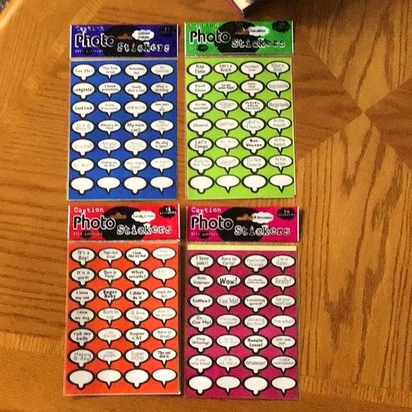 Office | 4 Sets Of 56 Photo Stickers | Poshmark